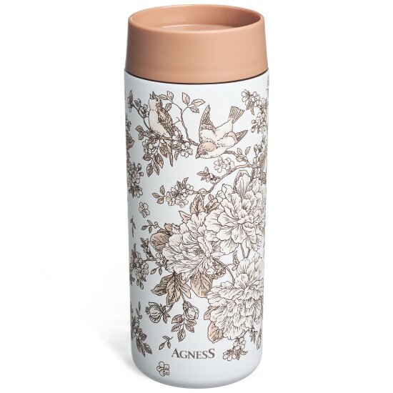 Термокружка Agness royal garden 350 мл, колба нерж. сталь