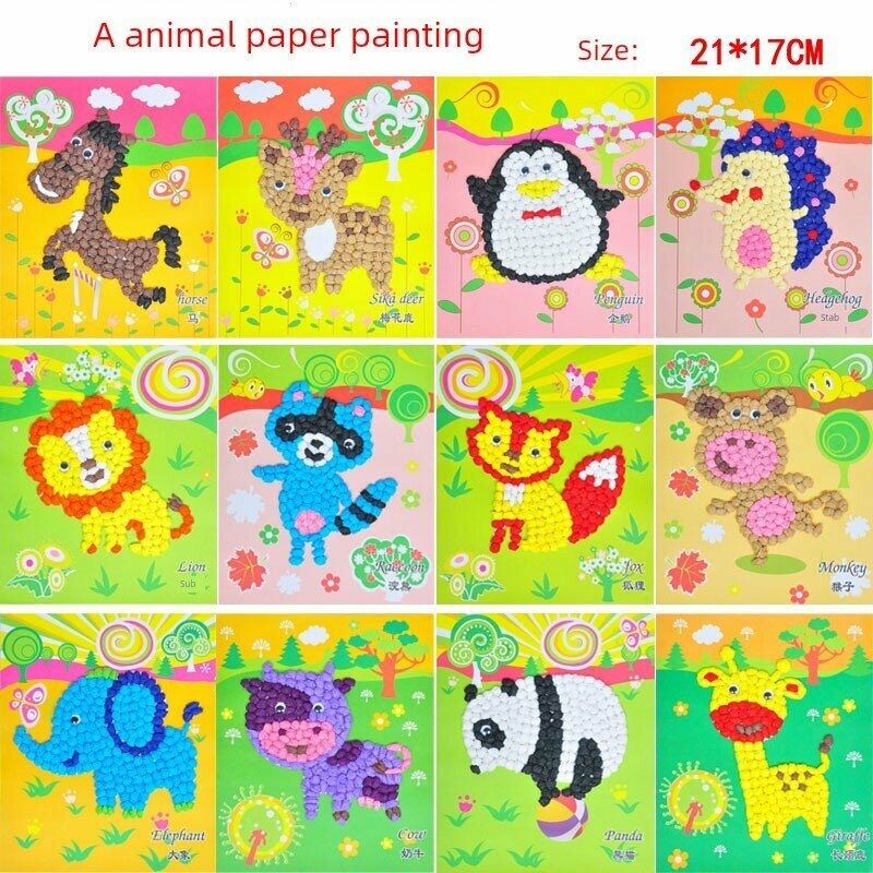 Набор для детского творчества: рисование на бумаге, поделки для детского сада, DIY, развивающие игрушки, коллажи Набор