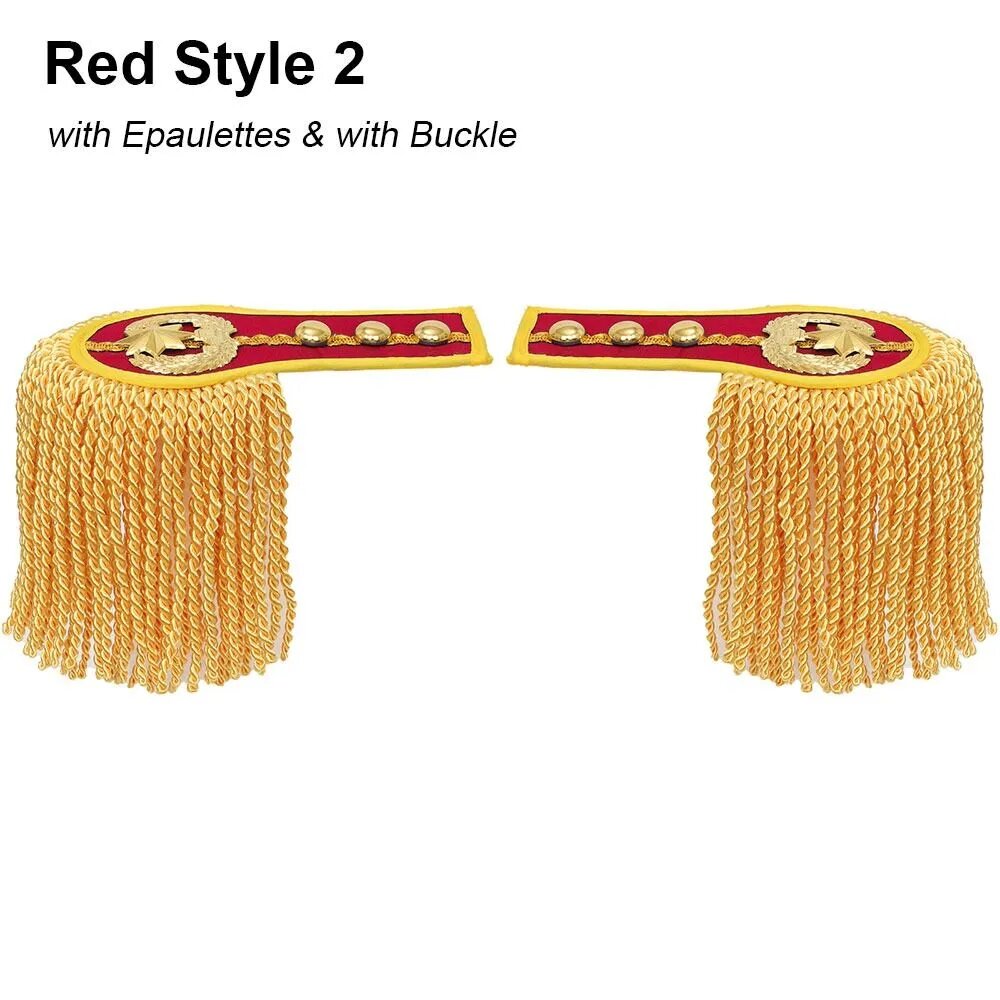 1 пара Эполеты с бахромой и кисточками