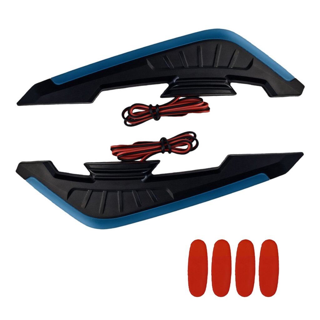 Передний Боковой Спойлер, Ветрозащитный Обтекатель со светодиодной подсветкой для Мотоциклов и электровелосипедов, Повышающий Безопасность и стиль ночной езды