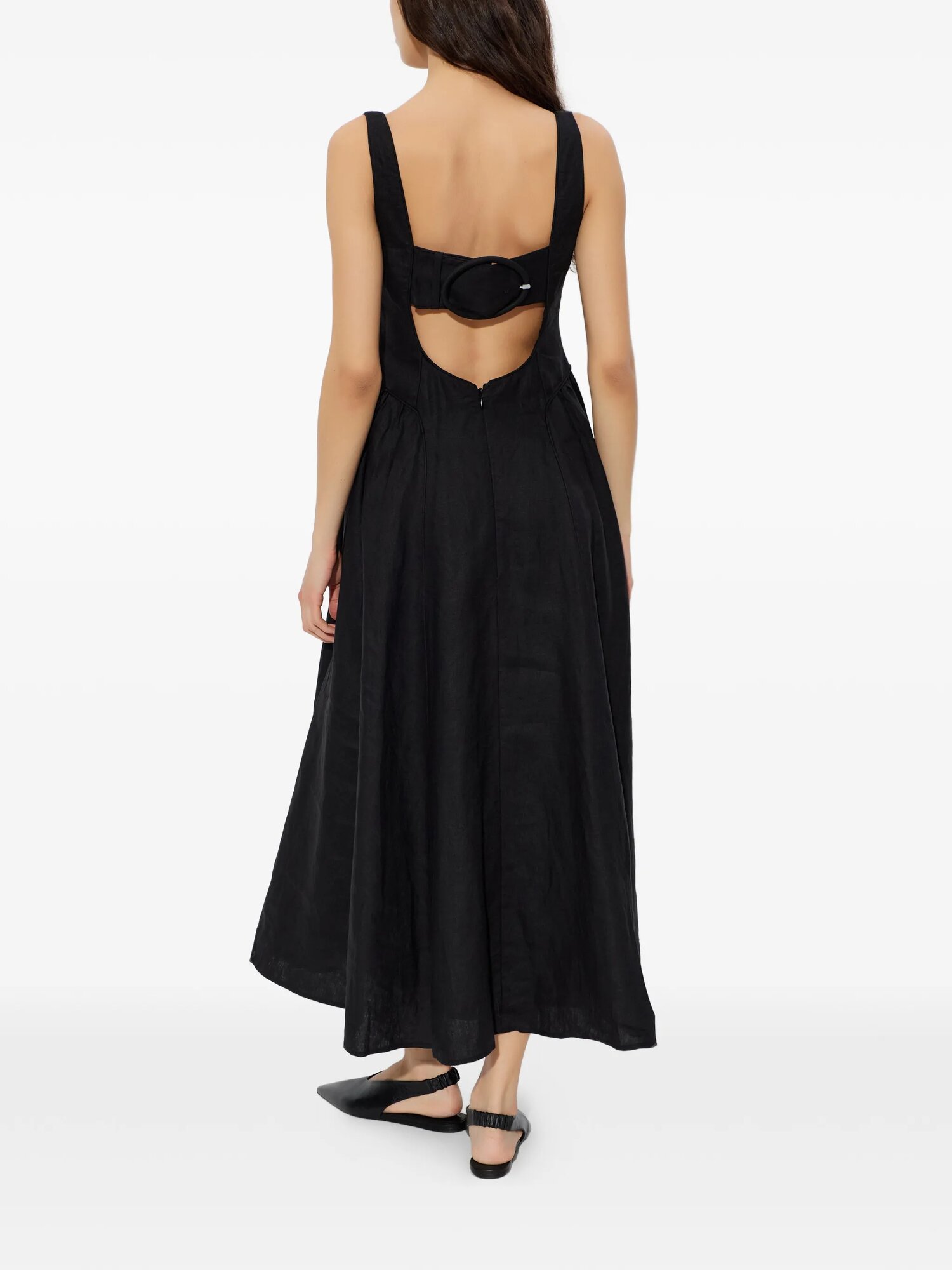 Платье Cult Gaia Buckle square-neck midi dress, размер 2 — фото 1