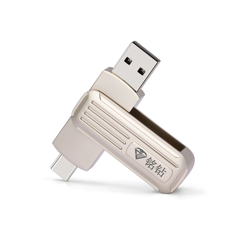 USB-накопитель для мобильного телефона, двусторонний вращающийся USB-накопитель T-C, большая емкость 128 ГБ, 256 ГБ, USB-накопитель 3.0 для автомобиля, 64 ГБ.
