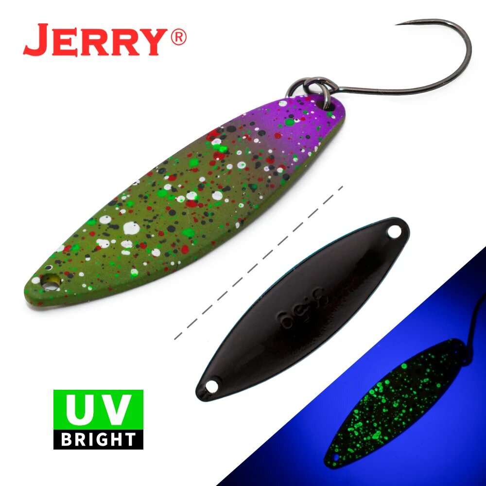 Jerry Лео форель ультралегкие спиннинговые рыболовные приманки Micro Brass Троллинговые одиночные крючки Ложка Смешные приманки Озерная Снасть