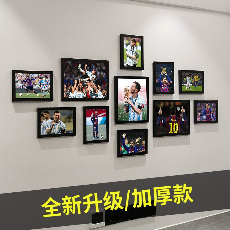 Постер Месси, декоративная живопись, фон для дивана в гостиной, фото на стене, футбол, чемпионат мира по футболу Аргентины, рамка на стене