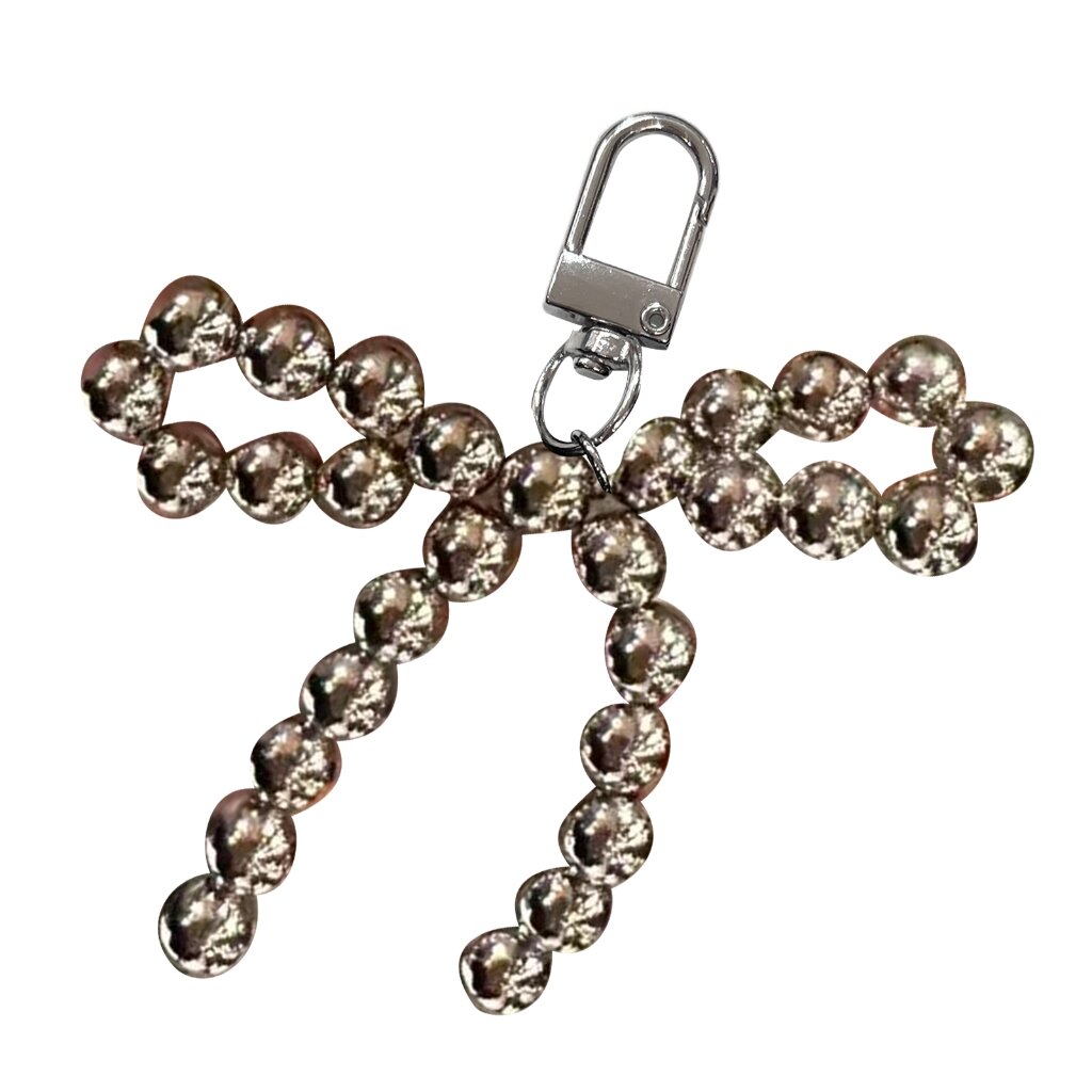 Элегантные вышитые бисером подвески-брелки с бантом Модный брелок для телефона, аксессуар для сумок и мобильных телефонов