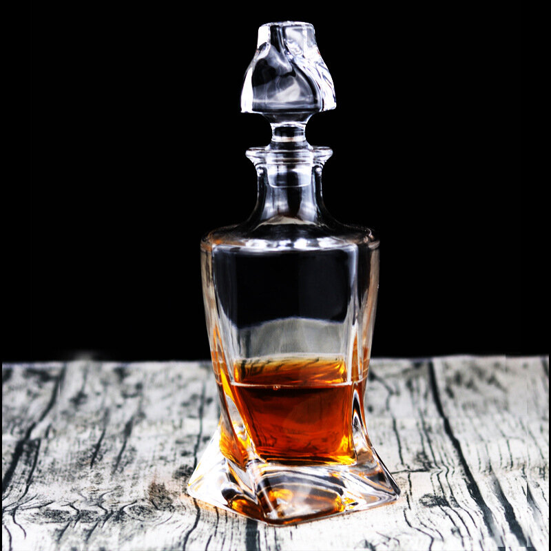 Кристаллический стеклянный декантер для виски, бутылка для ликера, винный кувшин, винный декантер, винная бутылка, винный бокал, винный набор