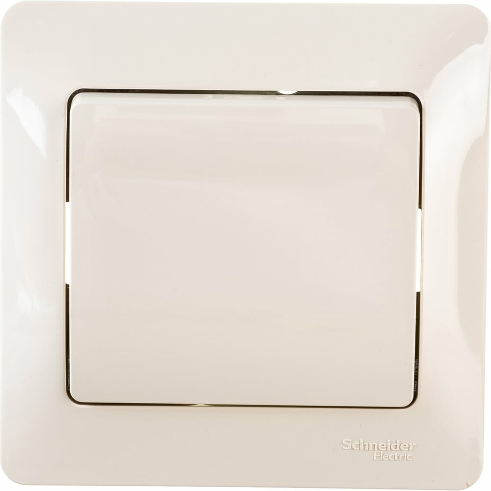 Выключатель Systeme Electric 1-клавишный GLOSSA бежевый SchE GSL000212
