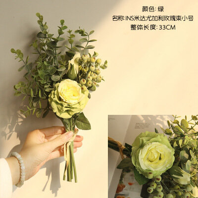 ⭐Роскошный высококачественный серебряный вазон с высоким горлом для вина, украшение для гостиной, цветочная композиция, искусственные цветы, декор для кофейного стола и обеденного стола⭐