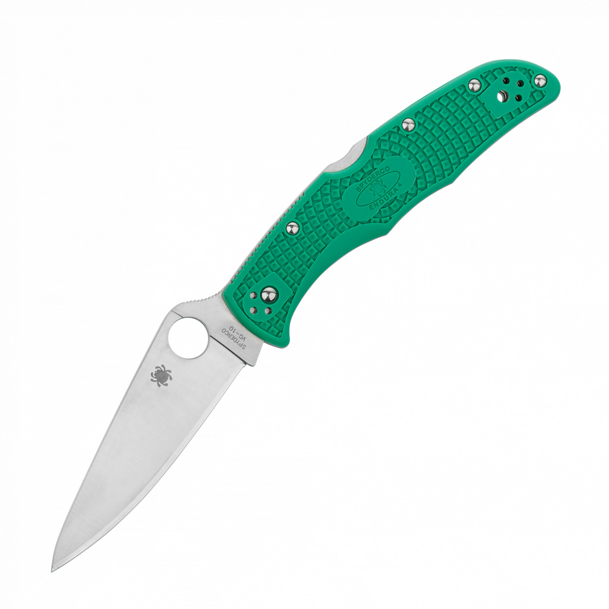 Складной нож Spyderco Endura 4 C10FPGR, VG10, термопластик FRN, 9.7 см
