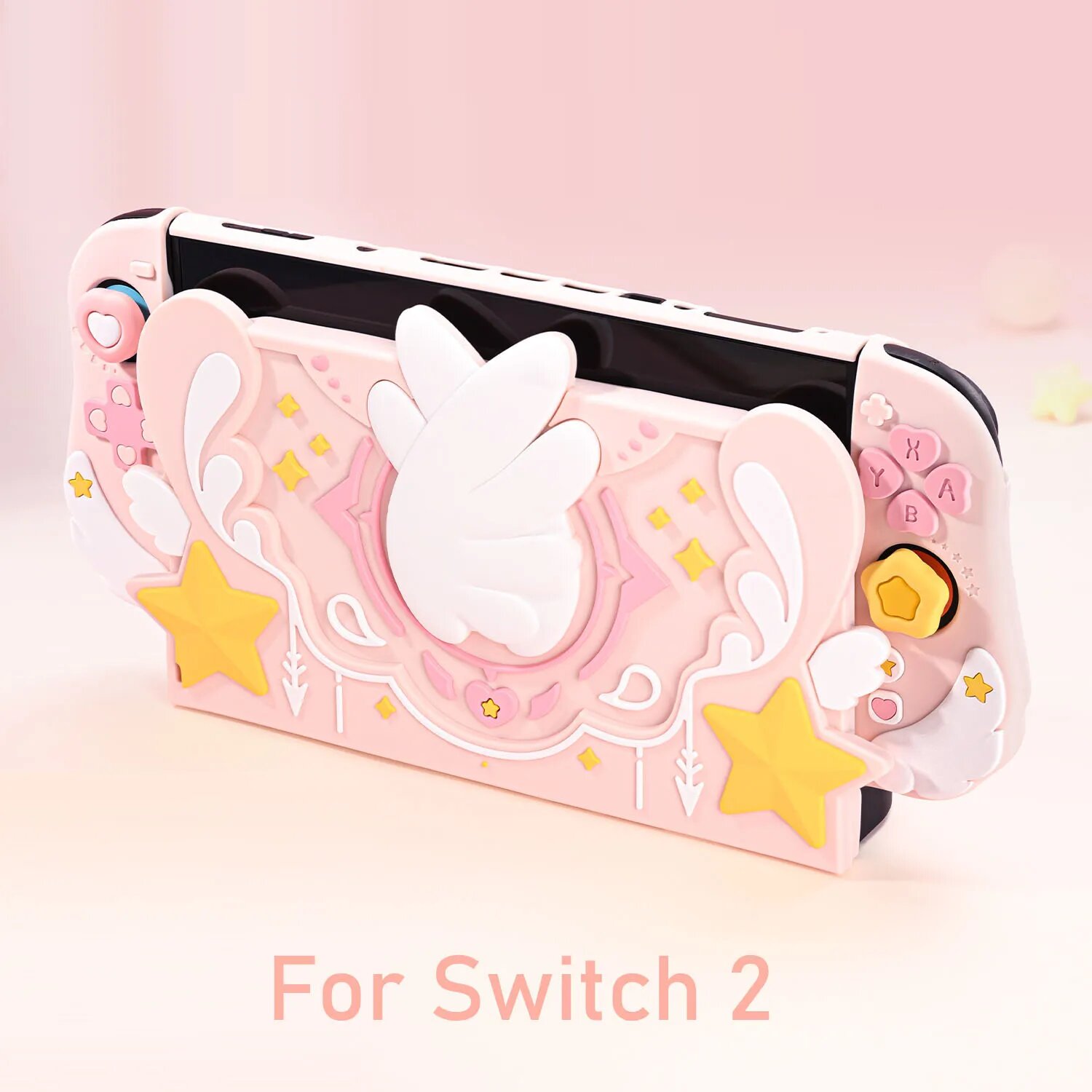 Чехол для Nintendo Switch 2 розовый, Switch 2 and Dock
