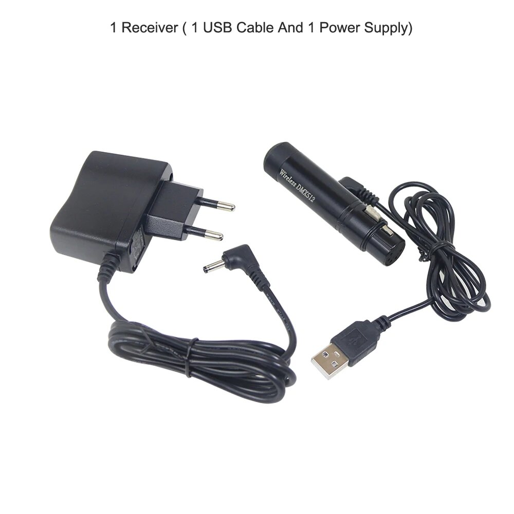 BOOMROAD Беспроводной DMX 512 контроллер для световых Черный, Европейская вилка (EU Plug), 1R