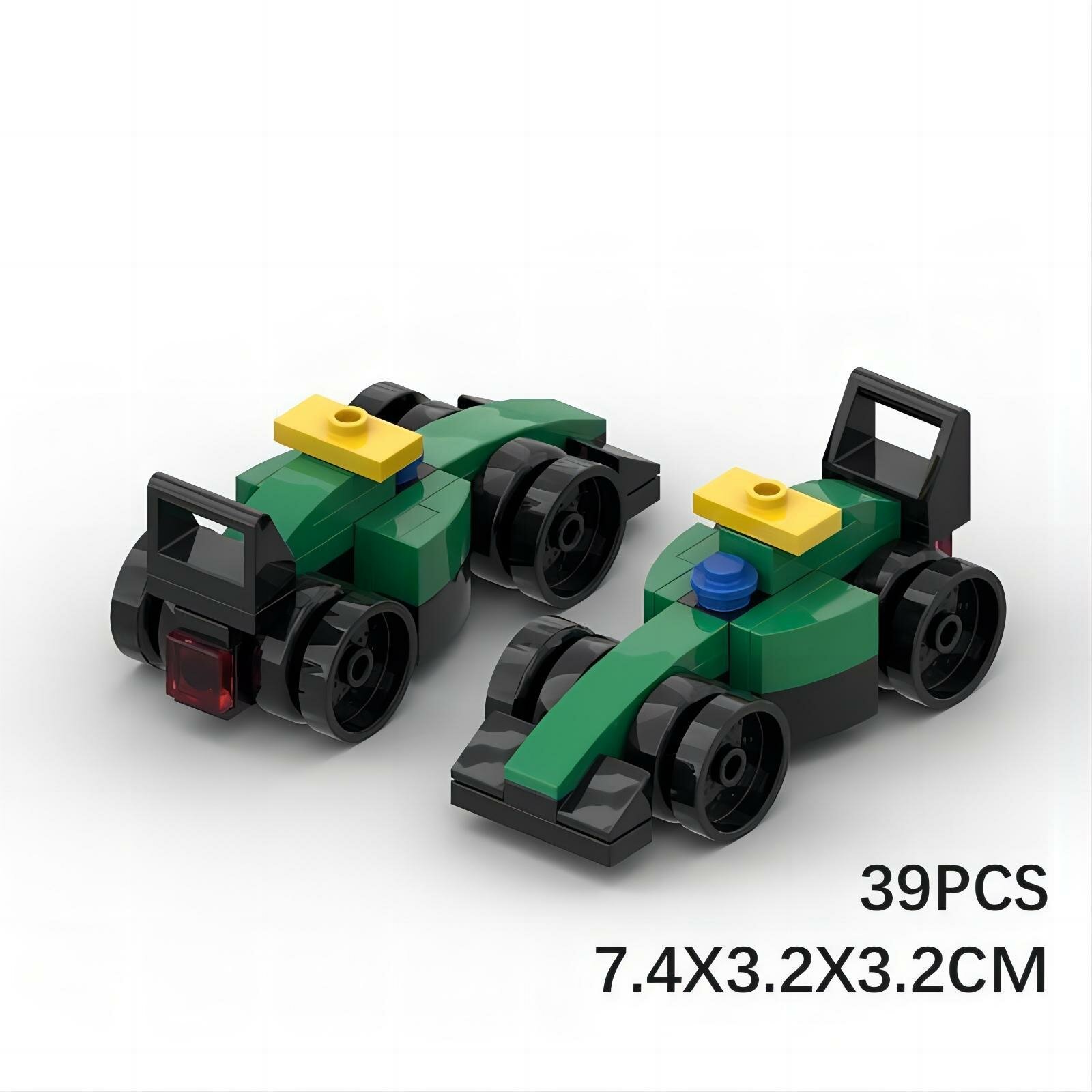 MOC-142284 Mini F1 Racing Собранный набор игрушек для мальчика, подарок на день рождения, модель орнамента
