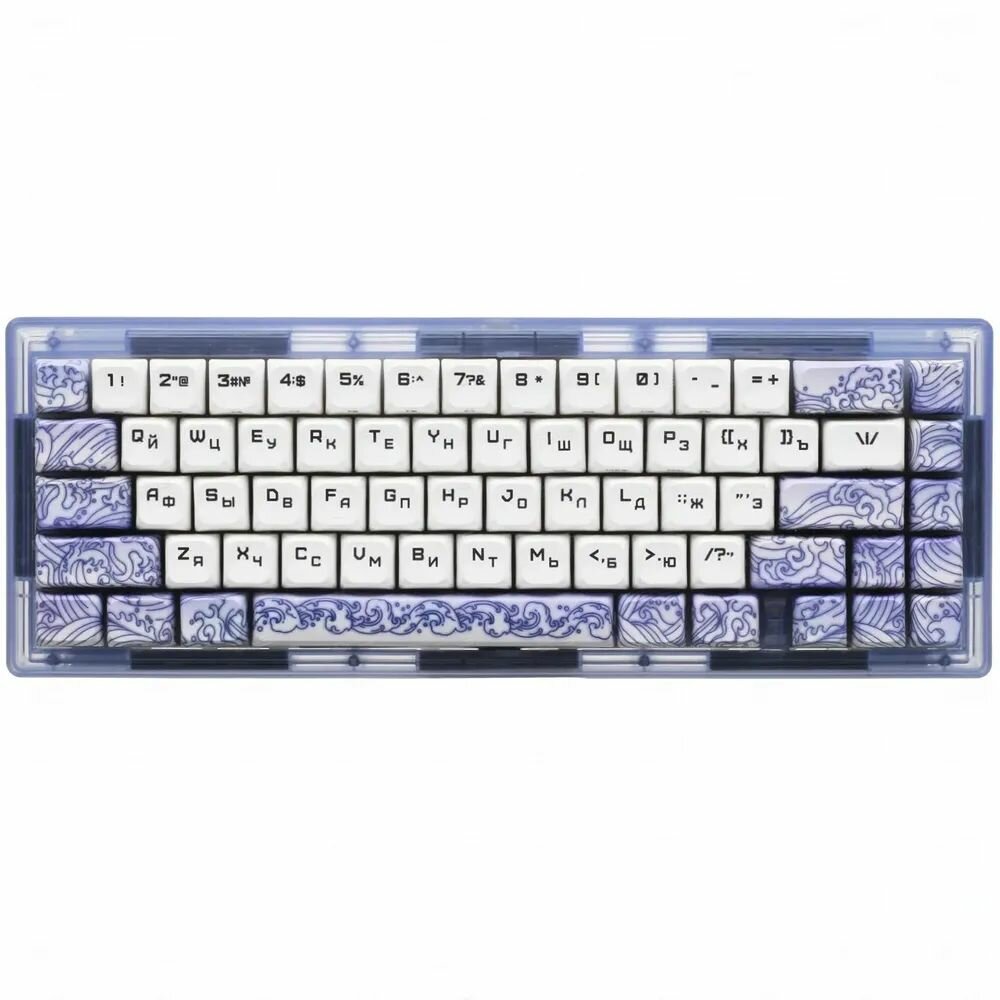 Игровая механическая клавиатура ARDOR GAMING Patron, Gateron Yellow, 67 клавиш, RGB, Bluetooth, фиолетовая.