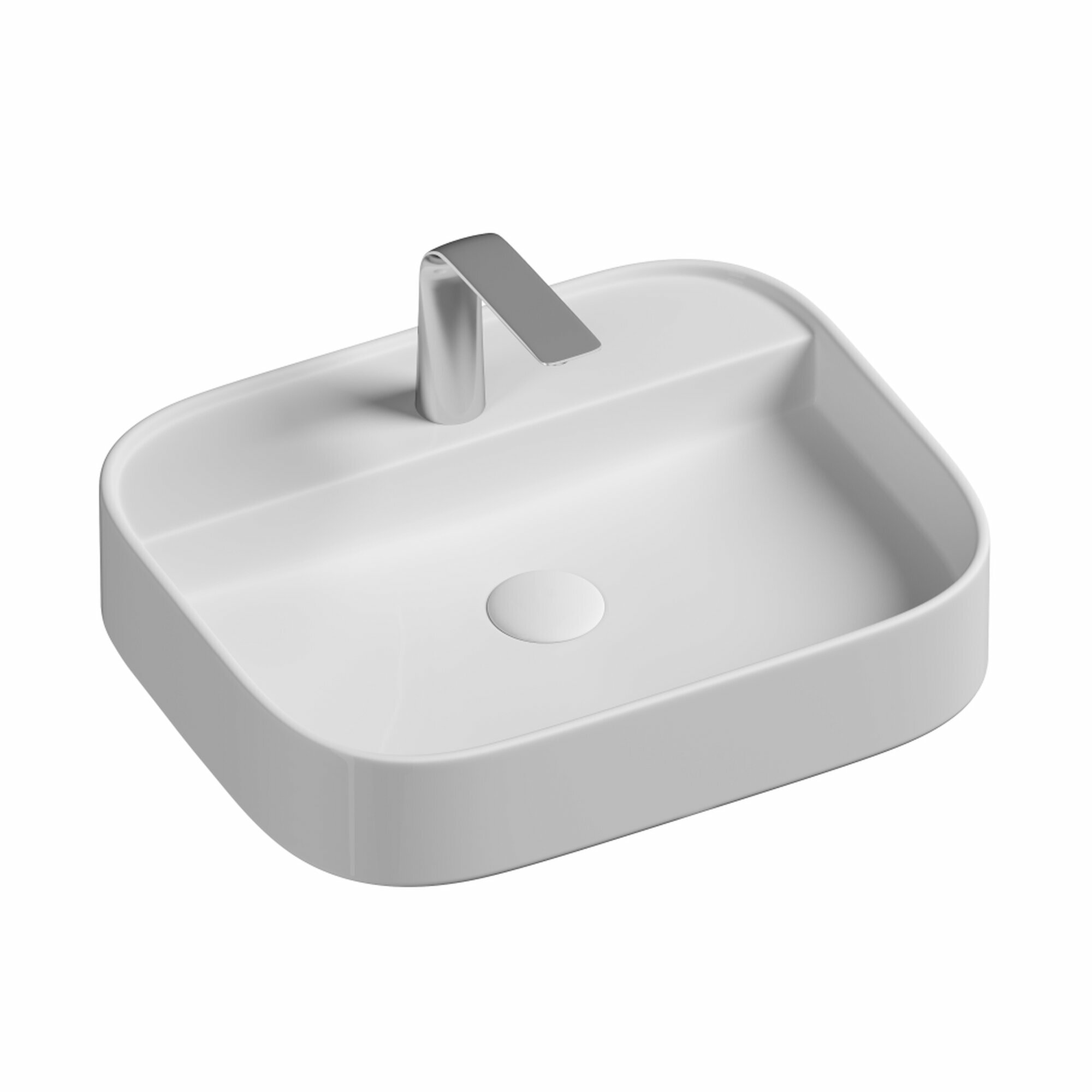 Умывальник чаша накладная прямоугольная Element 550x450x110мм