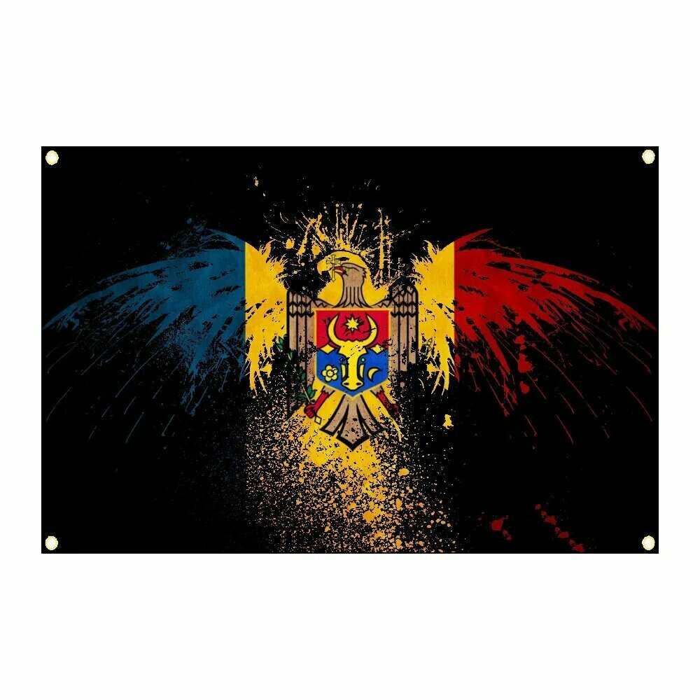 Рекламный флаг Молдовы 60x90 см 60x90cm(23x35in), HJJ2-0250411023796
