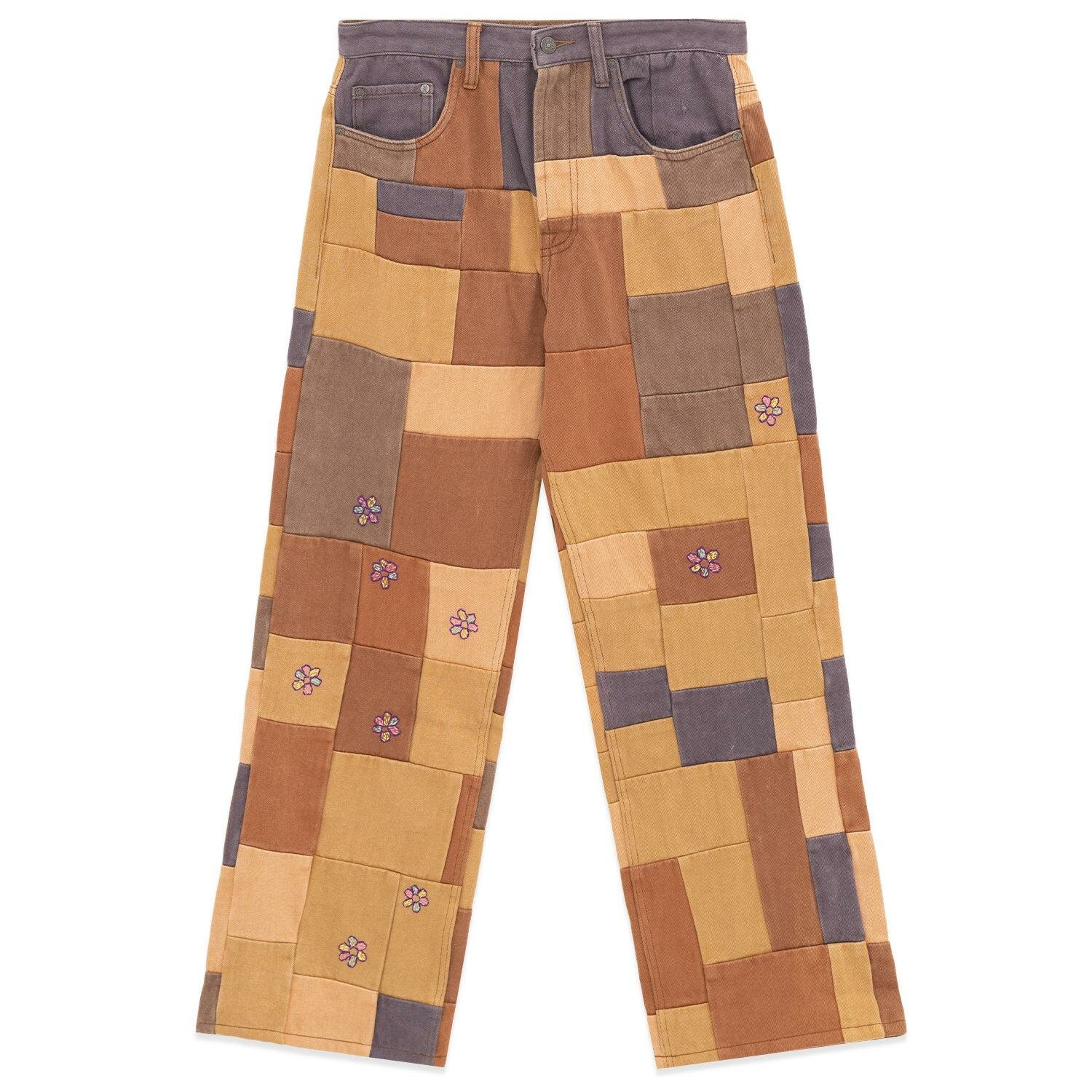 Джинсы ДЖИНСЫ GLASS CYPRESS MILTARY MULTITCOLOR PATCHWORK DENIM 