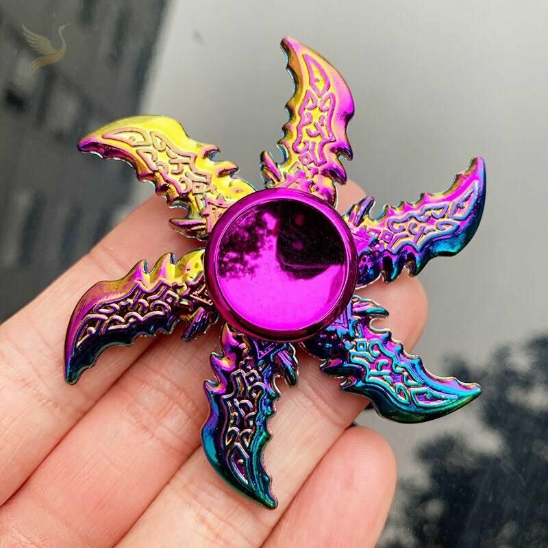 14-Спиннер металлический антистресс сюрикен фиджет спинер