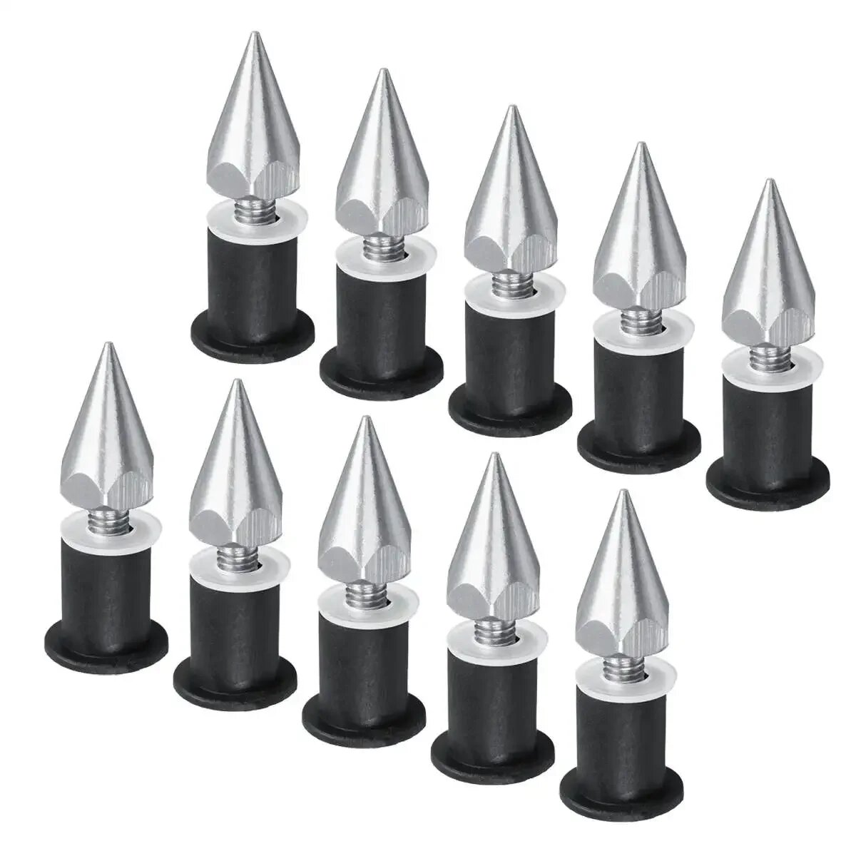 Комплект болтов для лобового стекла E-Bike, мотоцикла, 10 шт./компл, монтажные гайки с ЧПУ, Sliver