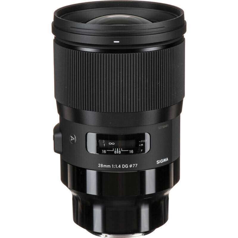 Объектив Sigma AF 28mm f/1.4 DG HSM Art Sony E, черный, пылевлагозашита