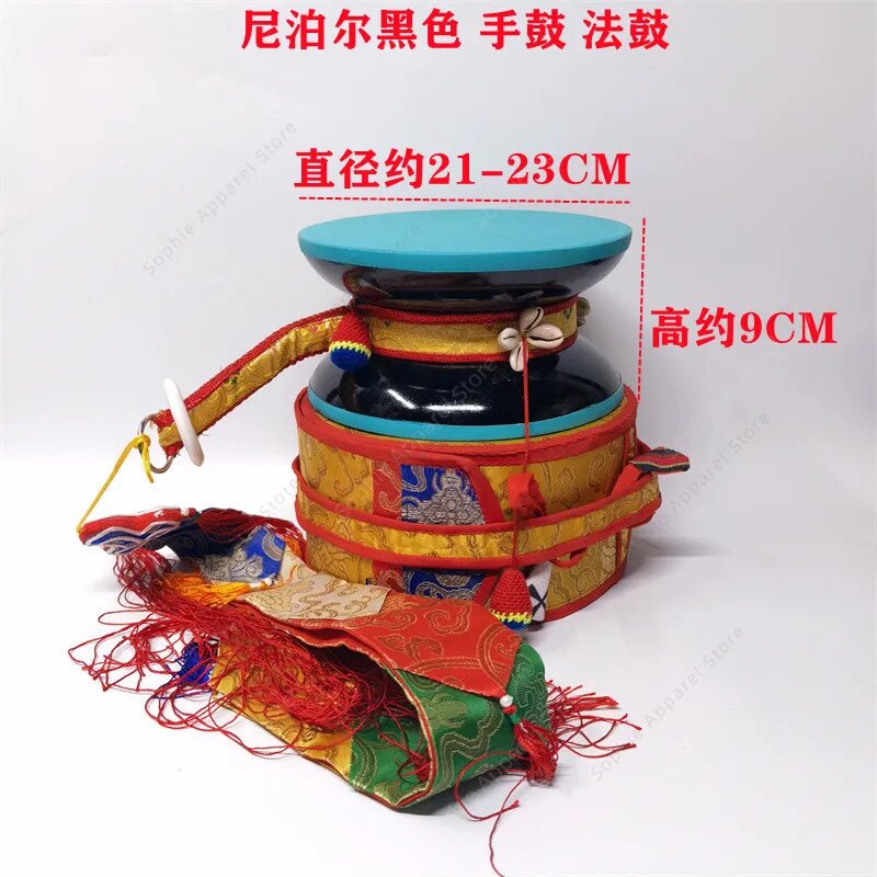 Деревянный тибетский барабан Zamaru Tibeta Model A