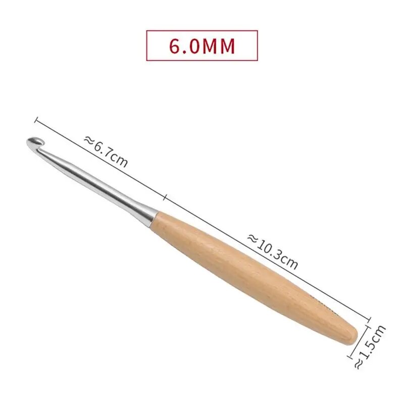 Вязальные спицы из нержавеющей стали Бежевый, A-6.0MM