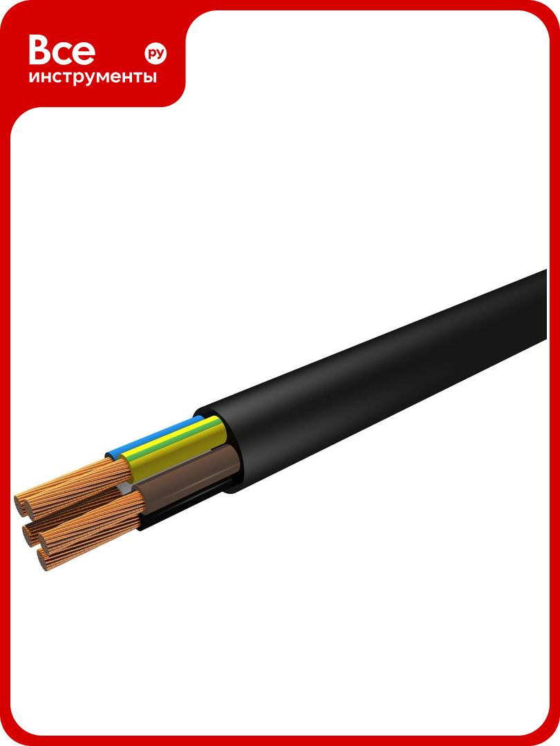 Кабель КГтп-ХЛ iTOK для надежной передачи электричества при температурах от -60 до 50 градусов с сечением жилы 4 мм² и защитой от механических повреждений