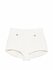 Шорты Alessandra Rich Embellished-button mini shorts, размер 40, white