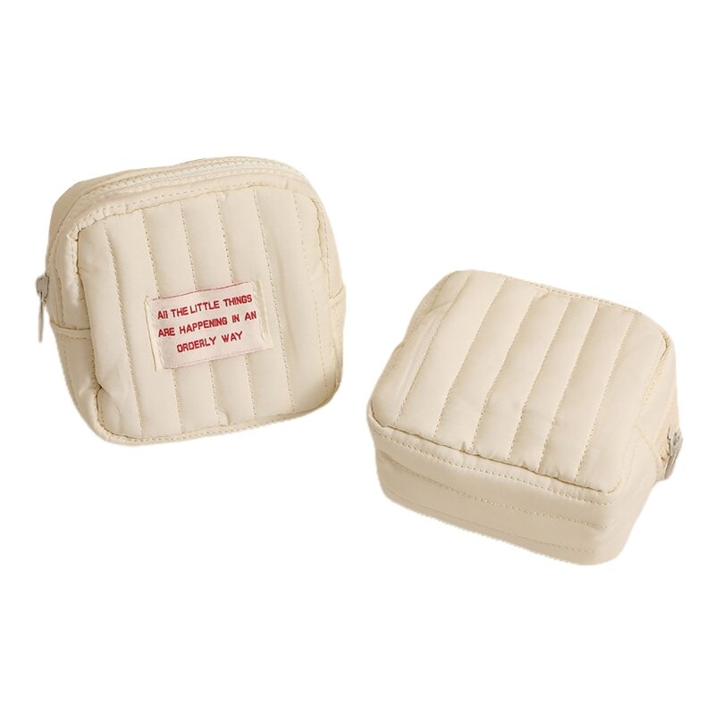 Корейская Сумка Для Хранения Гигиенических Салфеток, Квадратный Косметический Органайзер Для Хранения Макияжа, Дорожные Наушники, Мешочек для Монет, Сумки для Женщин