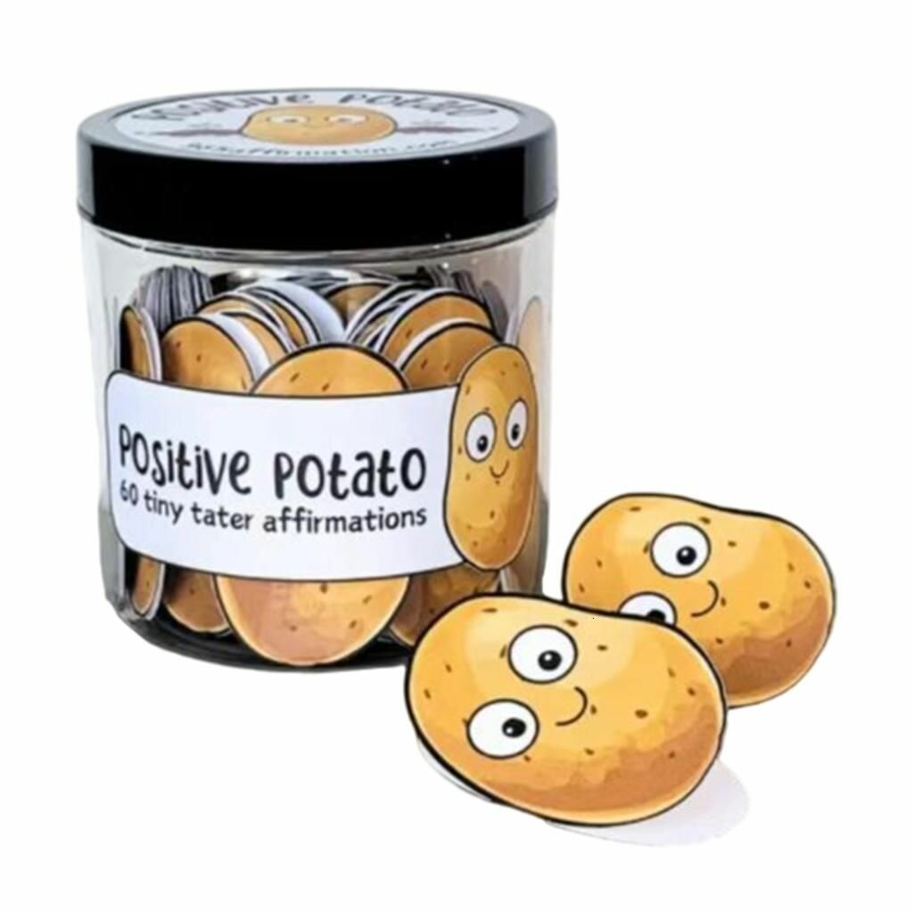 Карточки позитивных аффирмаций (60 шт.), - Картофель
