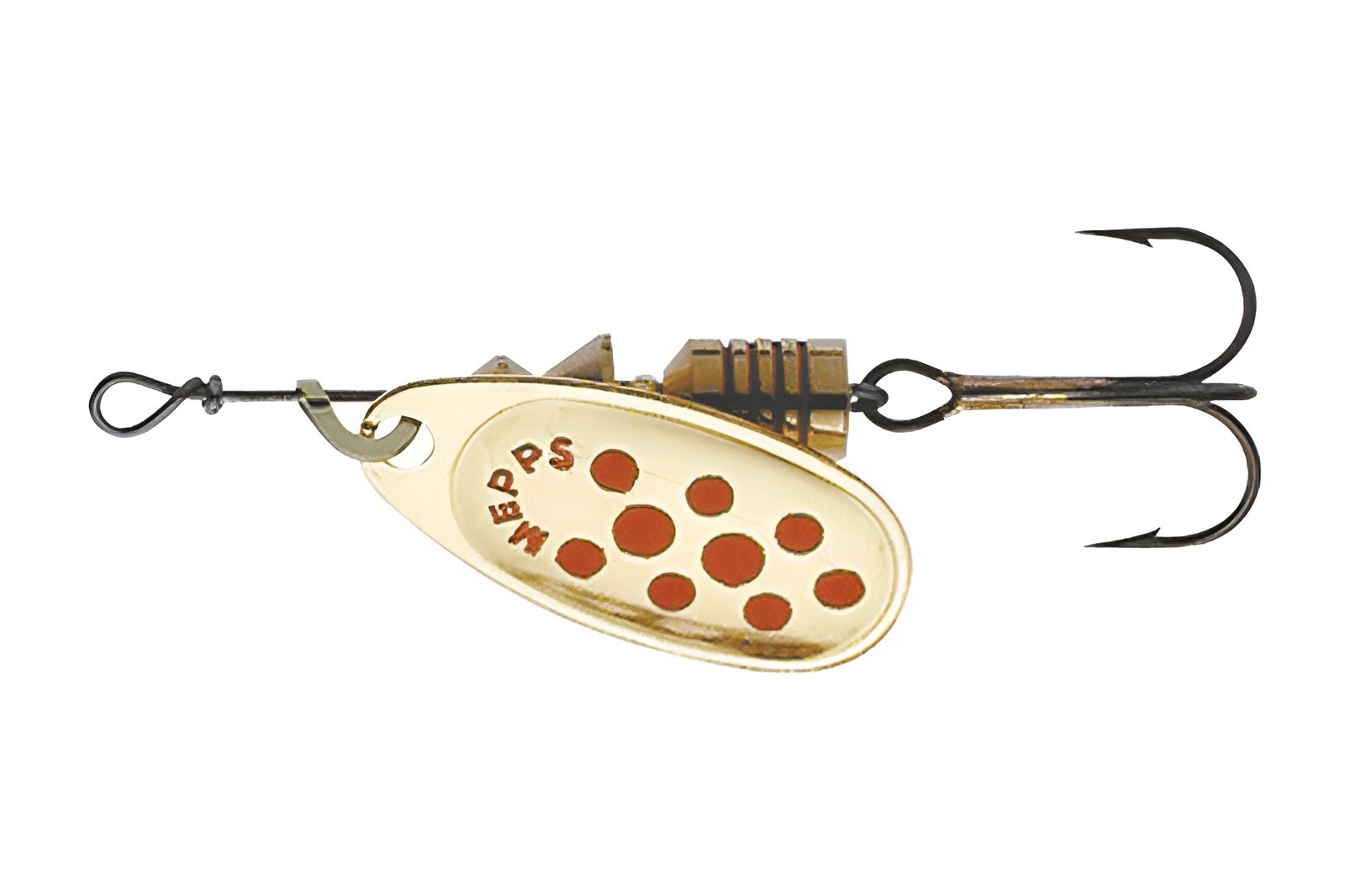 Блесна вращающаяся Mepps "COMET PTS", 3, Gold/Red dots, 1 шт.