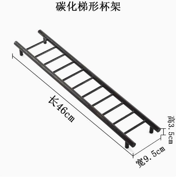 Держатель для чашек из цельного бамбука, ручной работы, двухслойная подставка для чая, набор для хранения и демонстрации чая, многосекционная антикварная подставка для чая