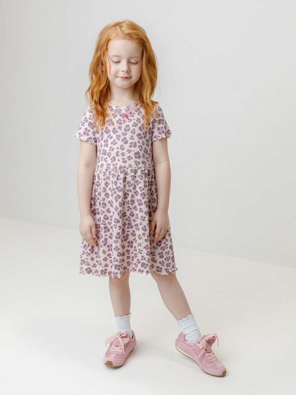 Платье хлопковое для девочки, нарядное