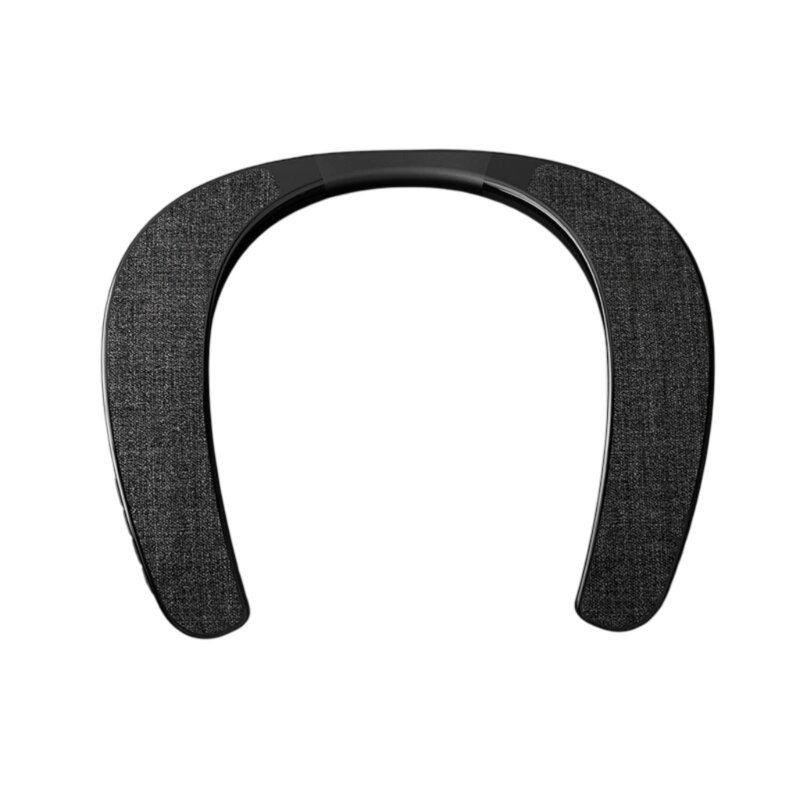 Эргономичный Динамик с шейным ободком, 3D Стерео басы, Bluetooth-совместимый Динамик 5,0, Водонепроницаемый IPX4 и поддержка воспроизведения на карте памяти