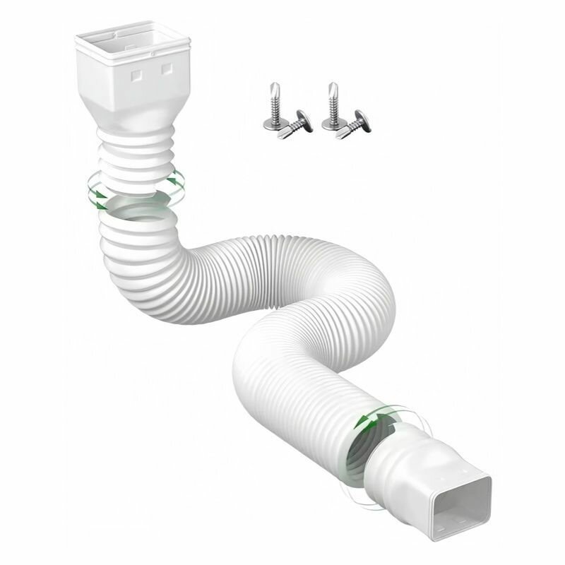 Наружный выдвижной водосточный патрубок, наружная дренажная труба, пластиковая труба, водосточный патрубок большого диаметра, удлинительная дренажная труба для виллы