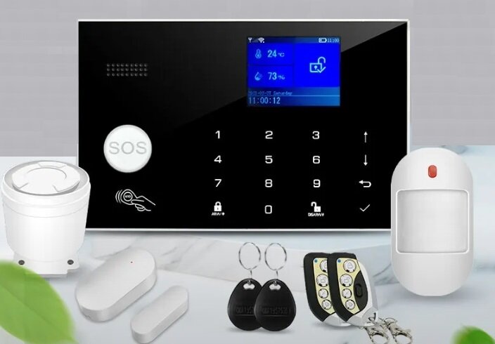 Беспроводная охранная сигнализация, Tuya, Smart Life, для дачи, стройки, бизнеса, гаража