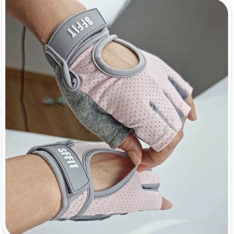 Новые фитнес-перчатки для мужчин и женщин, с поддержкой запястья, противомозолистые, нескользящие, дышащие, для гантелей, турников, гирь