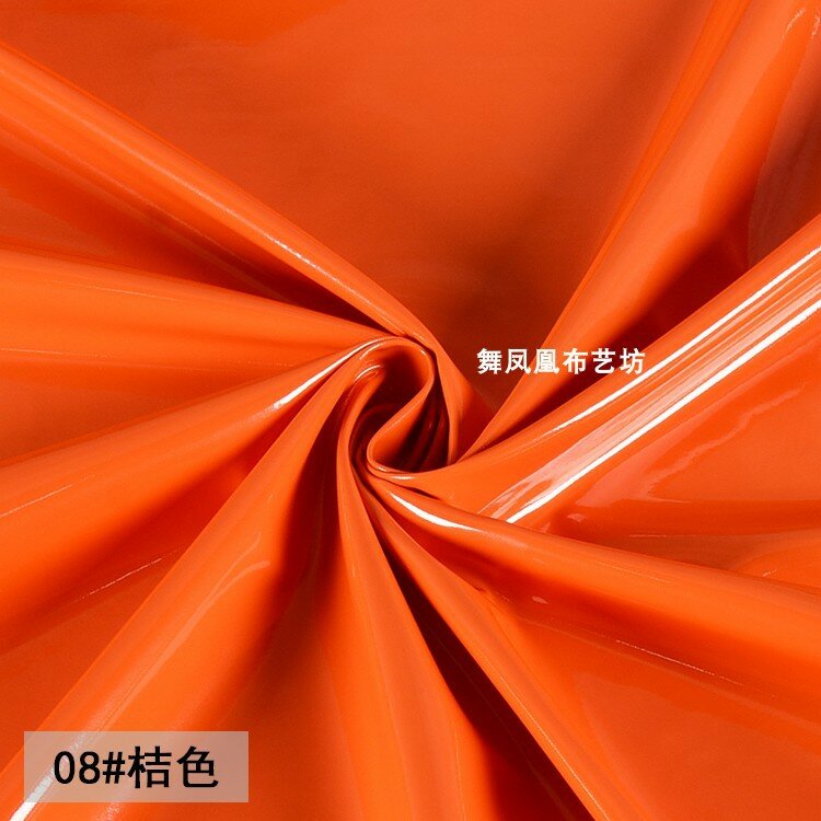 Однотонная супер глянцевая растягивающаяся зеркальная кожа, мягкая деликатная искусственная кожа, антибликовая водонепроницаемая PU ткань