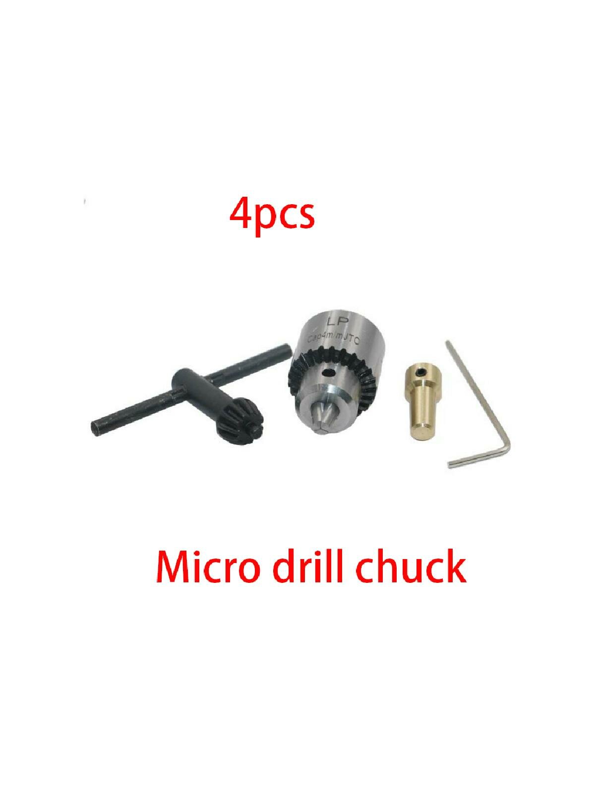 1 комплект из 4 штук, миниатюрный патрон для электрической дрели 0,3-4 мм