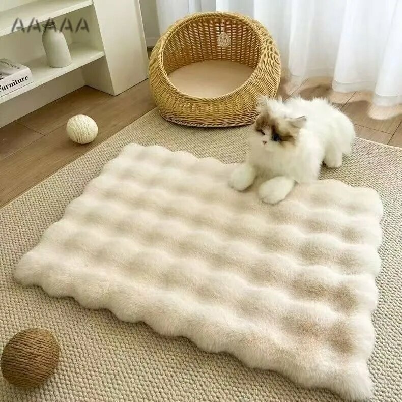 Меховой коврик для питомцев, чтобы согреть их холодной зимой, 51*71 см