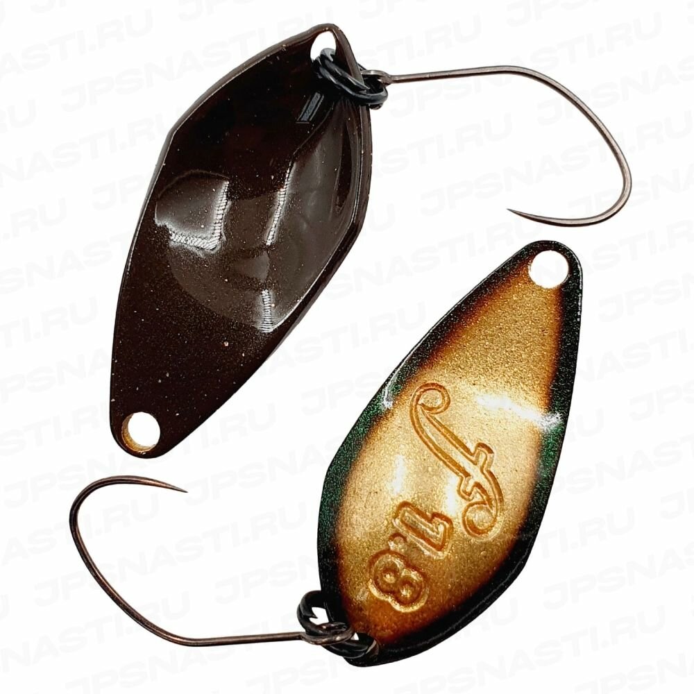 Японская блесна на форель Velvet Arts Forte, 1.8 г, #09 UV Gold Powder Brown / Форелевые приманки для рыбалки