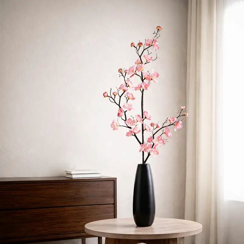 Декоративная ветка Токоро , полиэстер, для оформления интерьера, праздничного декора, фотозон или композиций.