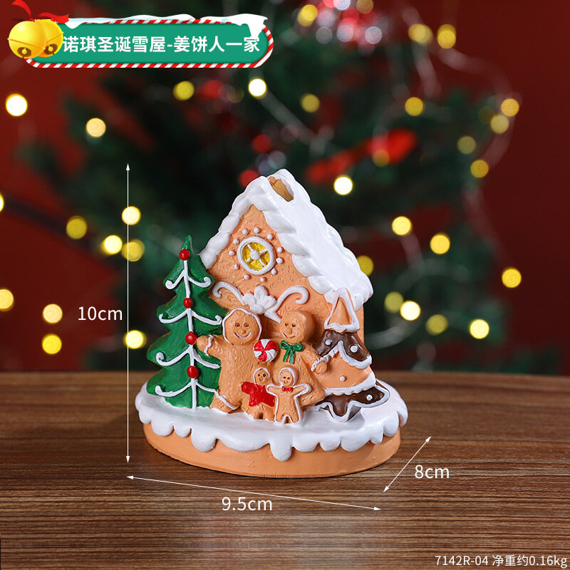 2026 Кросс-бордерный орнамент в виде пряничного человечка, рождественский снежный домик, декор для создания рождественской атмосферы, оформление витрины торгового центра, реквизит для декора