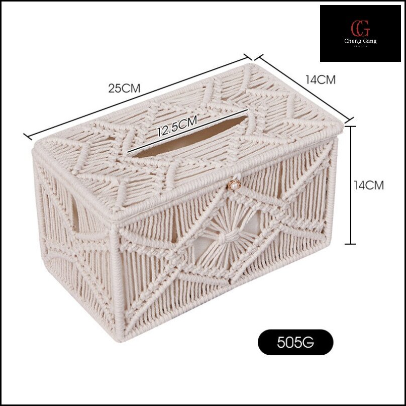 Тканая коробка для салфеток в скандинавском стиле, хлопковая веревочная коробка для хранения, органайзер для салфеток, экспортная коробка для салфеток, домашняя коробка для салфеток