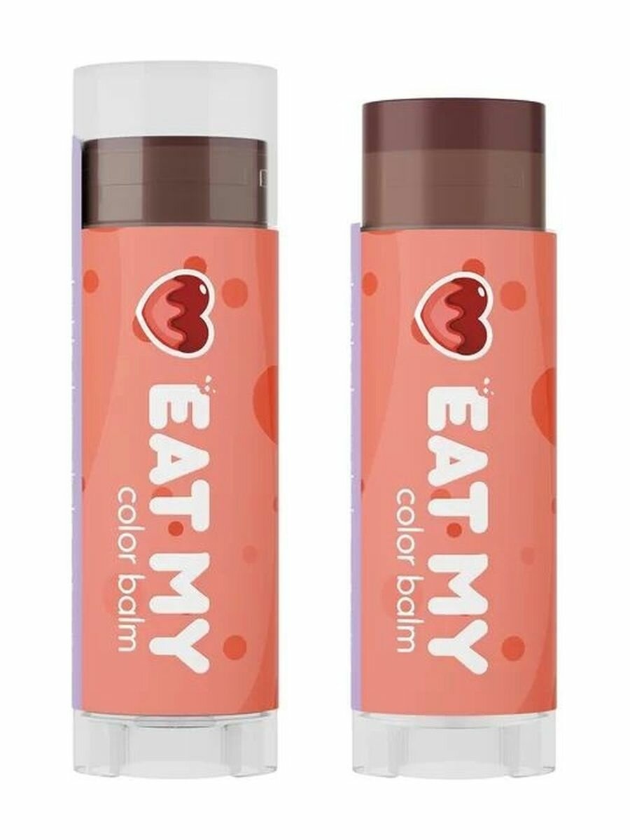 EAT MY Бальзам для губ оттеночный Двойной шоко шейк, 4,8 г, Молочный шоколад