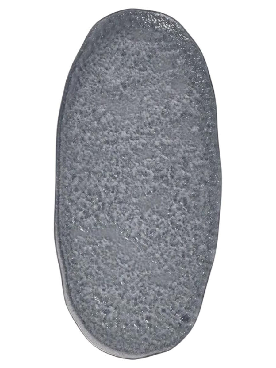 Блюдо Kenai Ceramics PuraSangre, цвет серый, 23.5х11 см, стекло