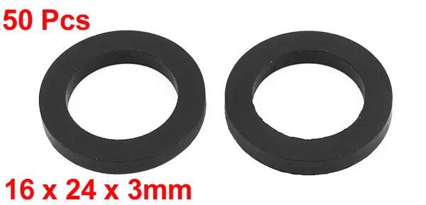 Резиновые плоские шайбы Uxcell 16x24x3mm IDxODxT