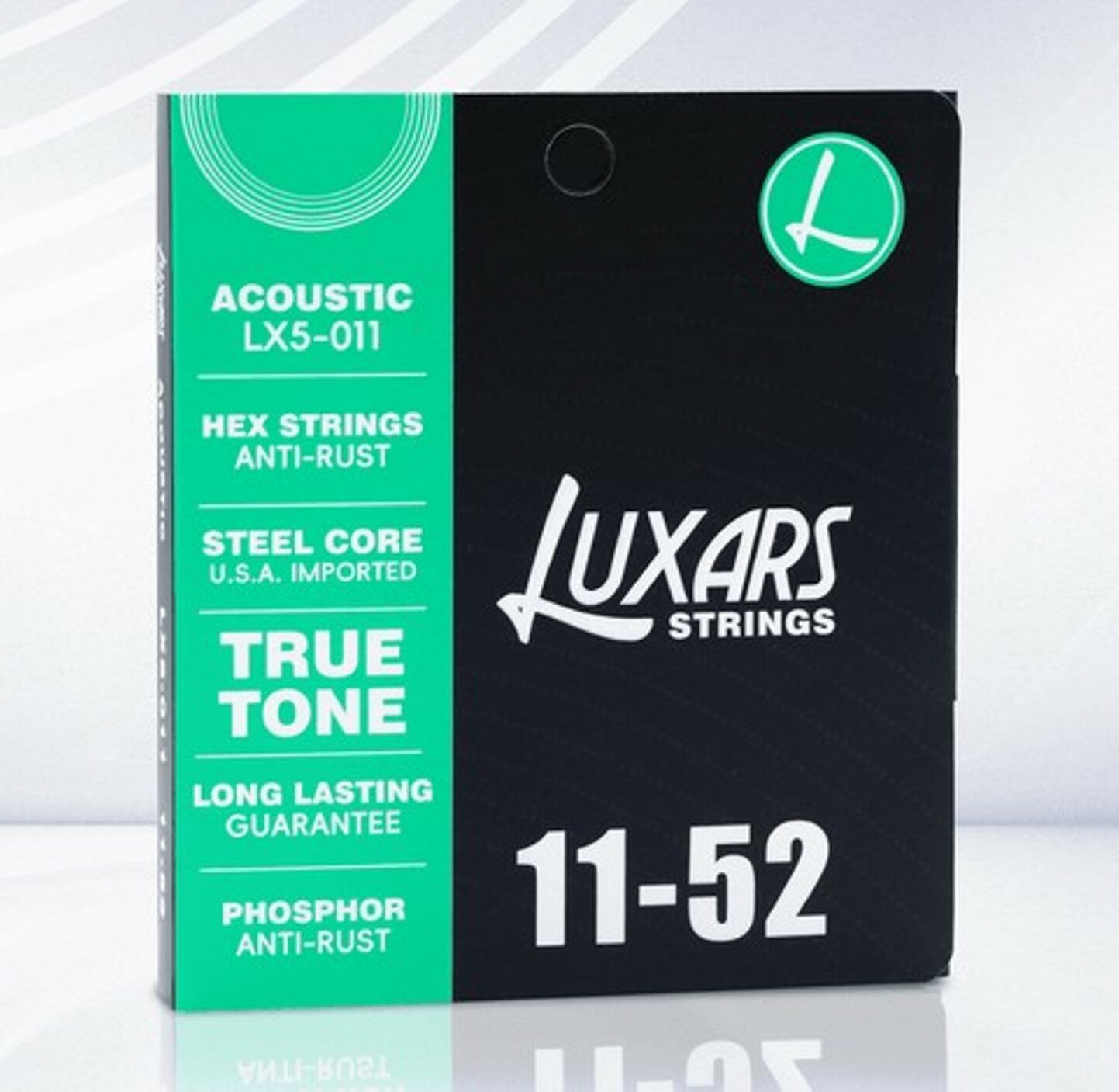 LX5-012 Комплект струн для акустической гитары, фосфорная бронза, 12-53, Luxars