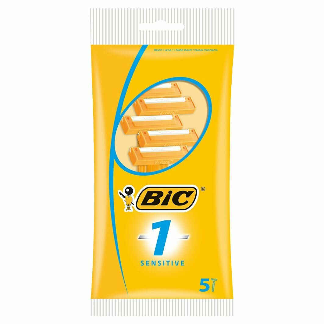 Bic Бритва для чувствительной Кожи, 5 шт Оранжевый