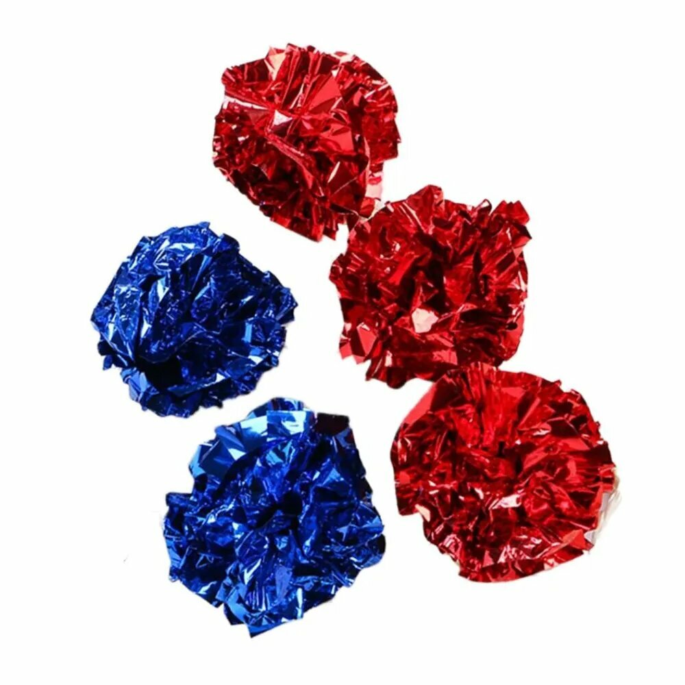 Игрушки для домашних животных, Шуршащие мячики для кошек, 5 штук