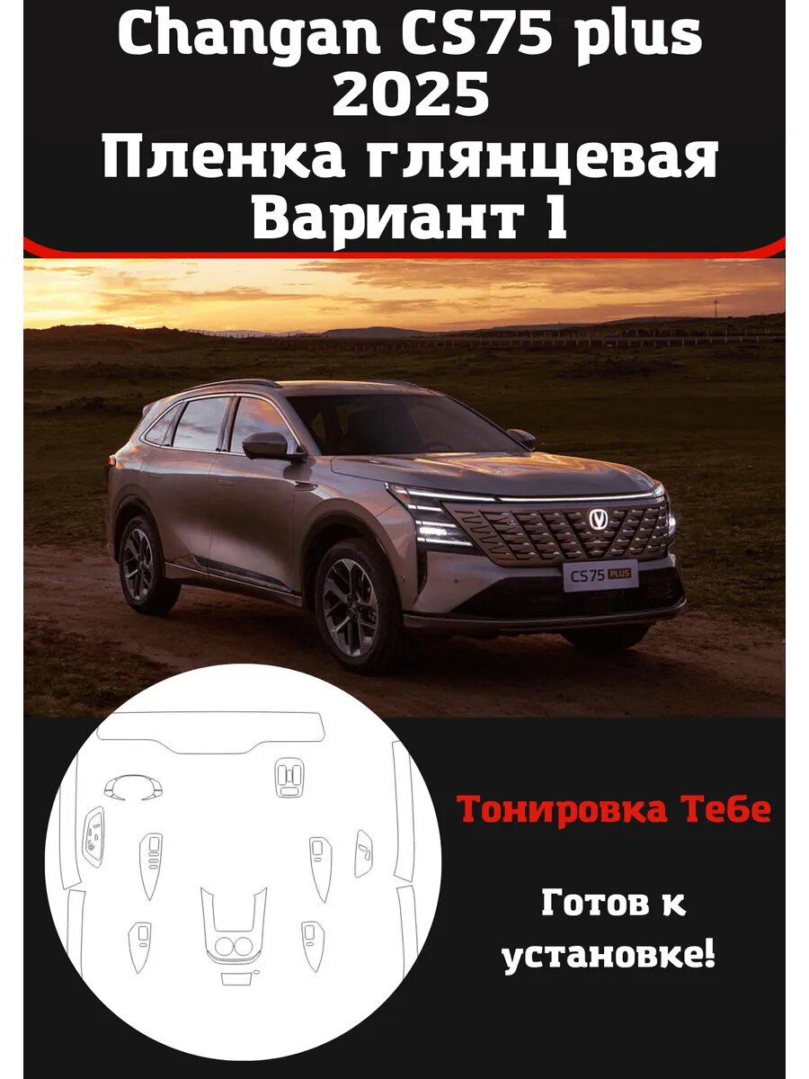 Комплект глян защит пленки для салона авто CS75 plus 2025